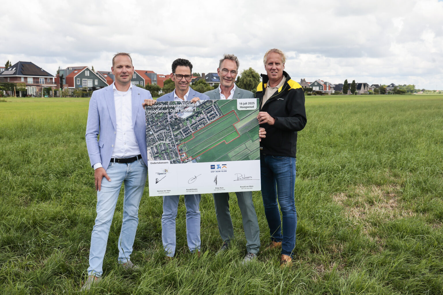 Opmeer zet eerste stap in nieuwe wijk met 300 woningen bij Hoogwoud - Streekomroep West-Friesland
